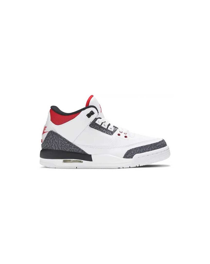 Nike Air Jordan 3 Retro Enfants Denim Fire Red| Au Maroc
